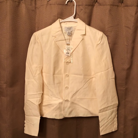 LOFT | Jackets & Coats | Brand New Loft All White Blazer Nwt | Poshmark